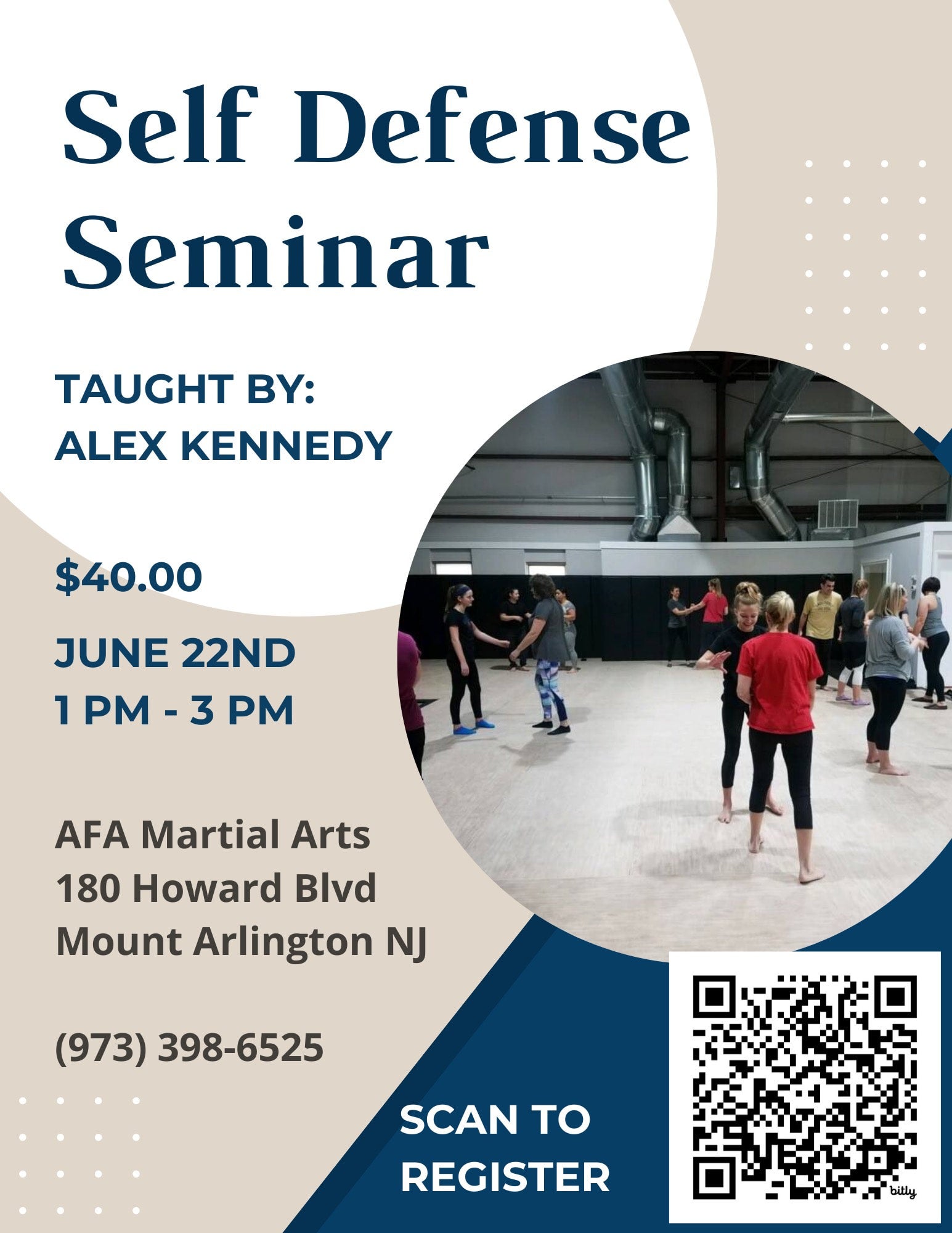 Self Defense Workshop with Alex Kennedy | Ancient Fighting Arts - Tai ...